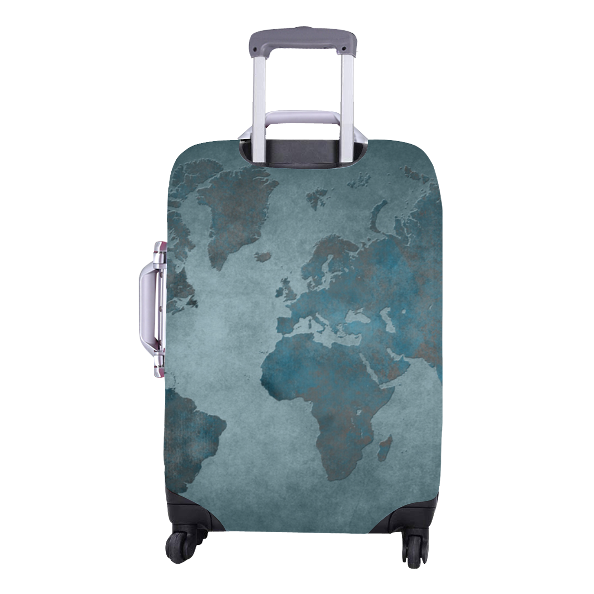 world map #map #worldmap Luggage Cover/Medium 22"-25" | ID: D3751098