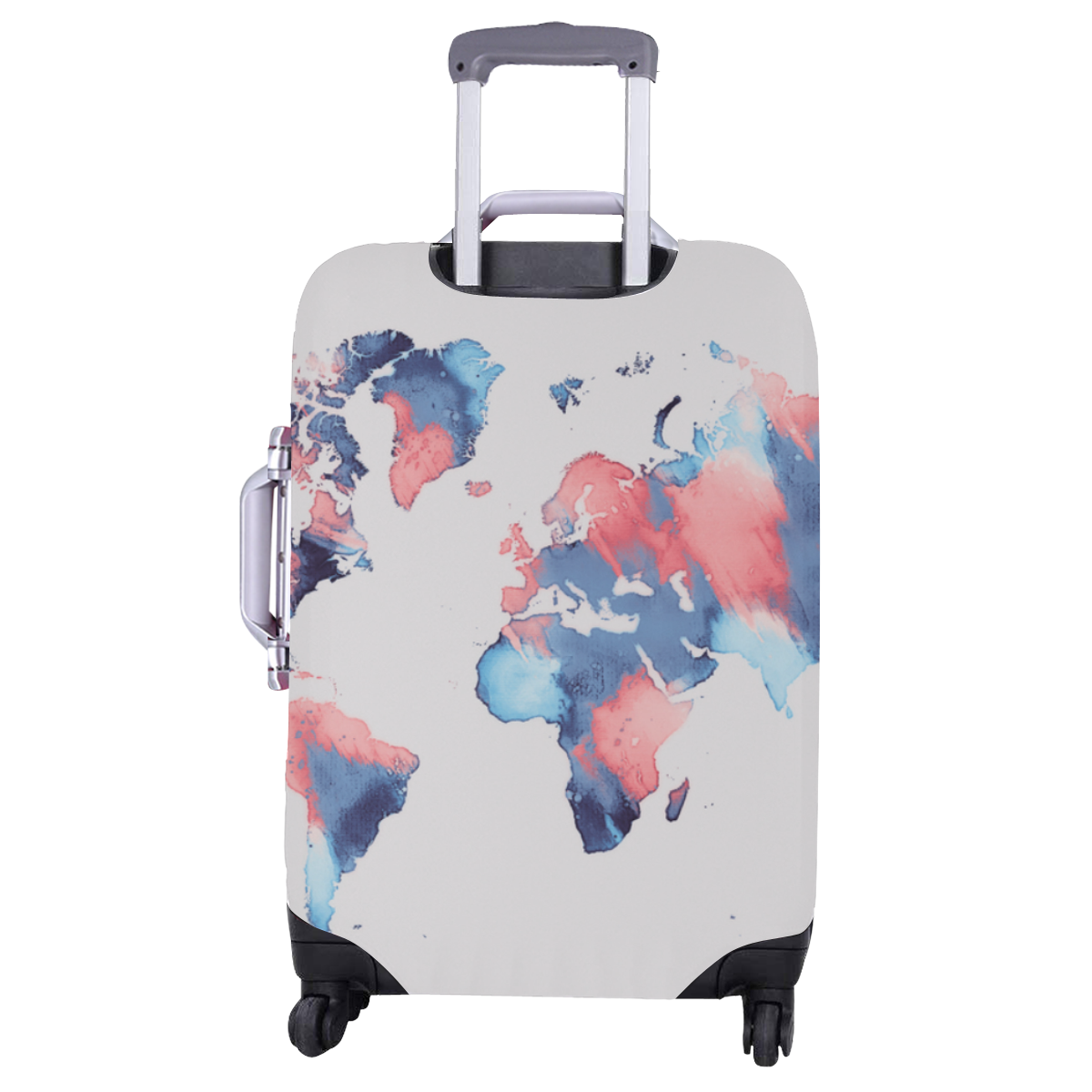 world map #map #worldmap Luggage Cover/Large 26"-28" | ID: D3750816