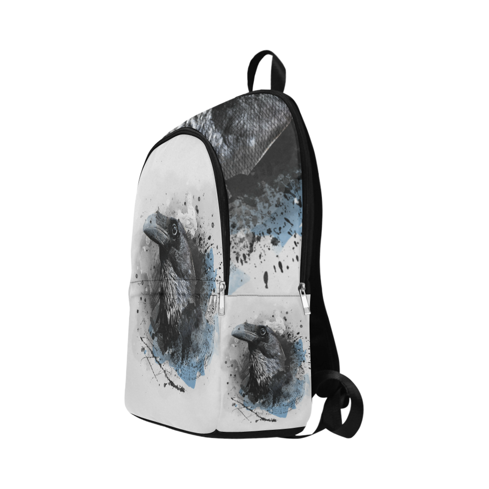 crow raven bird art #crow #raven Fabric Backpack for Adult (Model 1659 ...