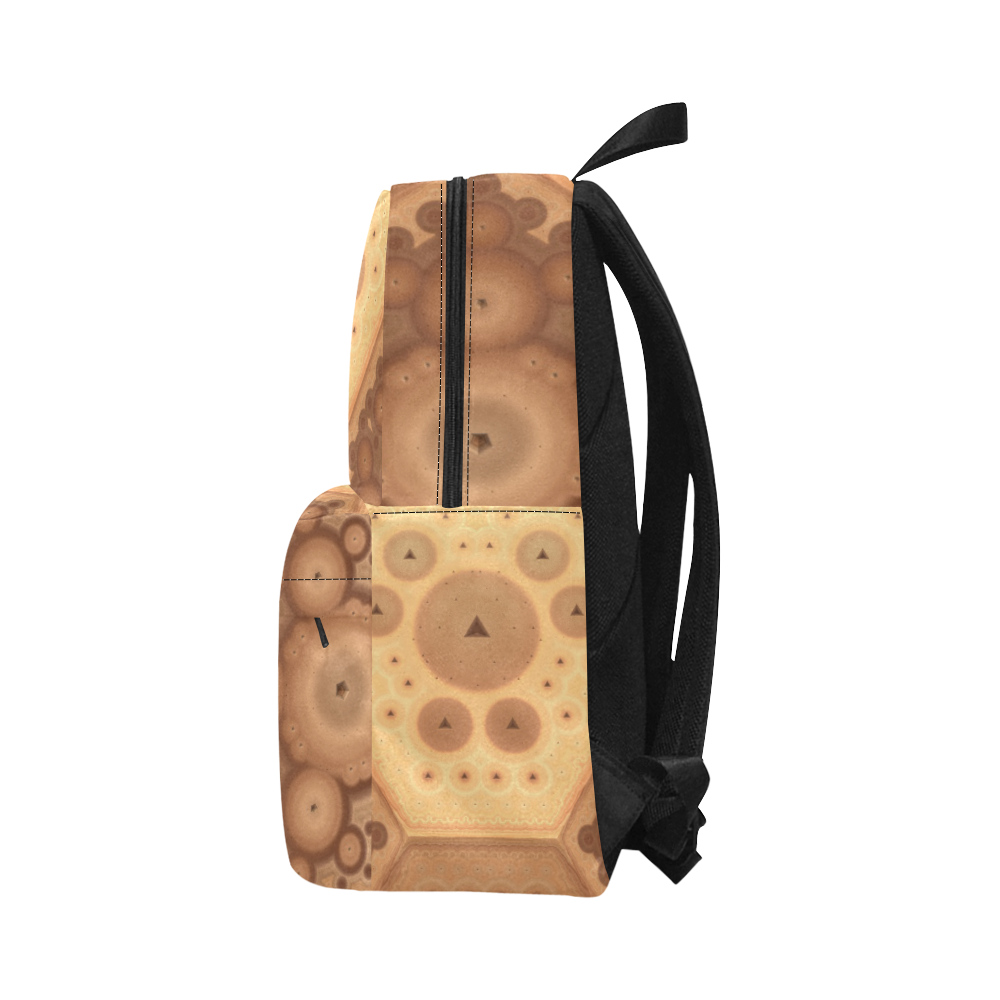 3-D Fractal in Earth Tones Unisex Classic Backpack (Model 1673) | ID ...