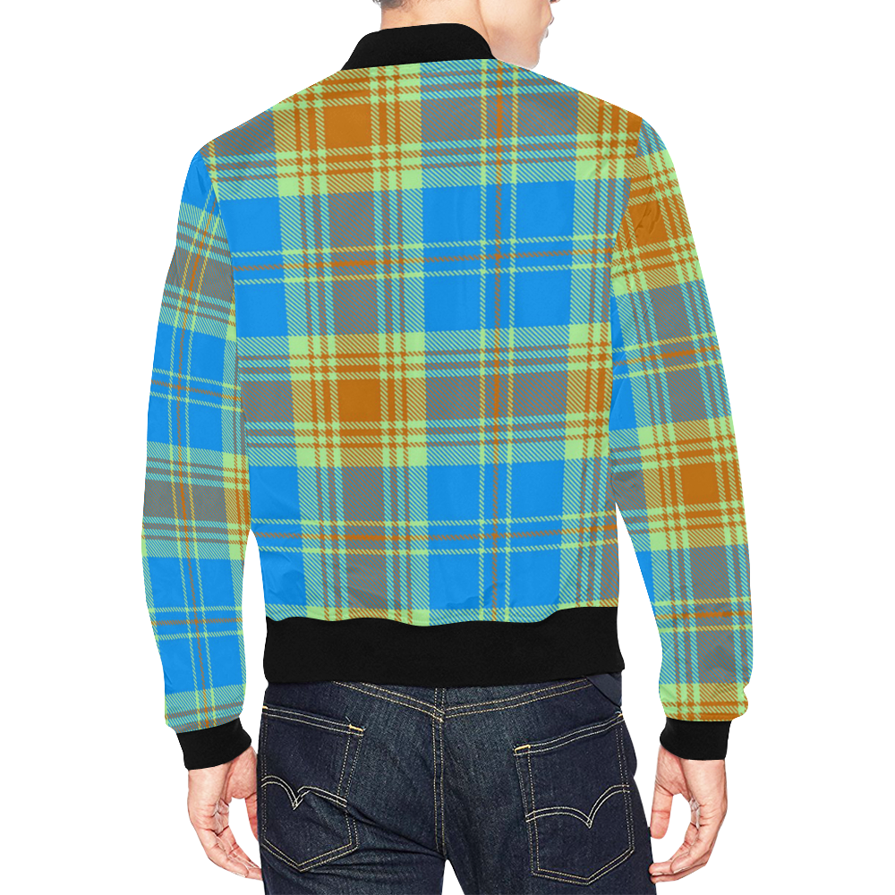 TARTAN PATTERN 2 All Over Print Bomber Jacket for Men (Model H19) | ID ...