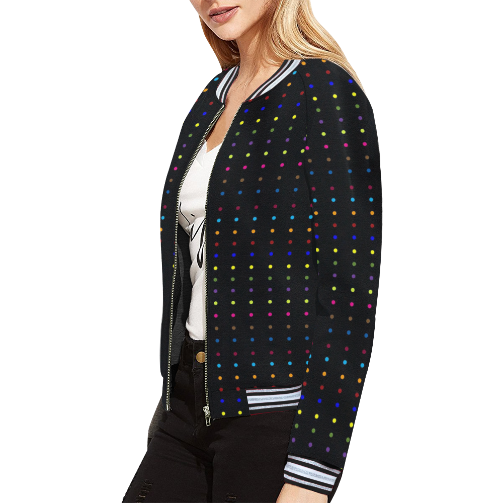 Dots & Colors Modern, Colorful pattern design All Over Print Bomber ...
