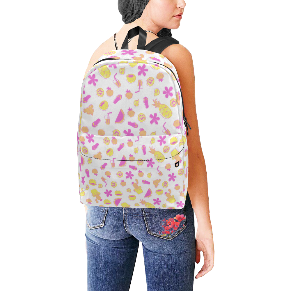 Pink Summer Unisex Classic Backpack (Model 1673) | ID: D3011613