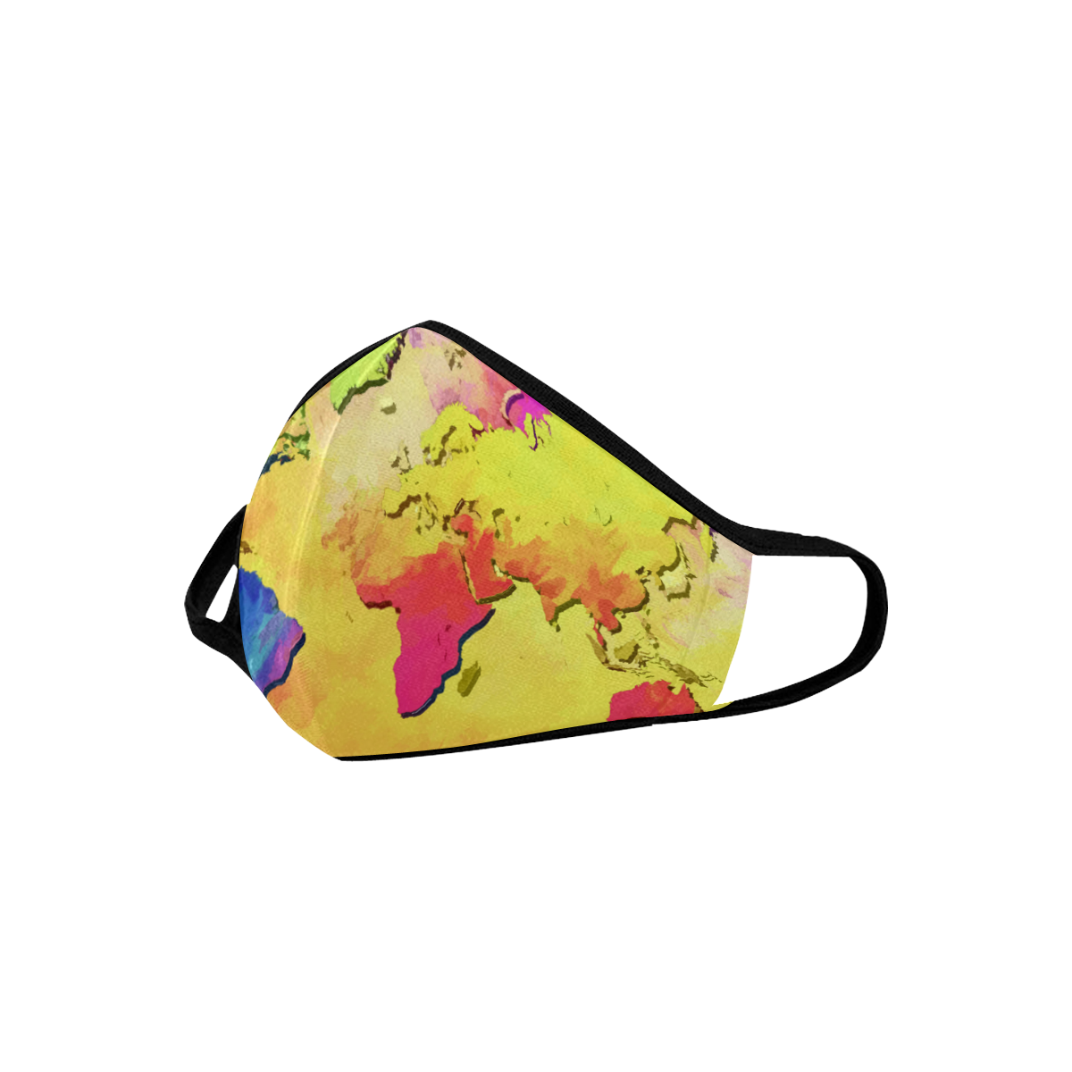 world map colors #map #worldmap Mouth Mask | ID: D4923385