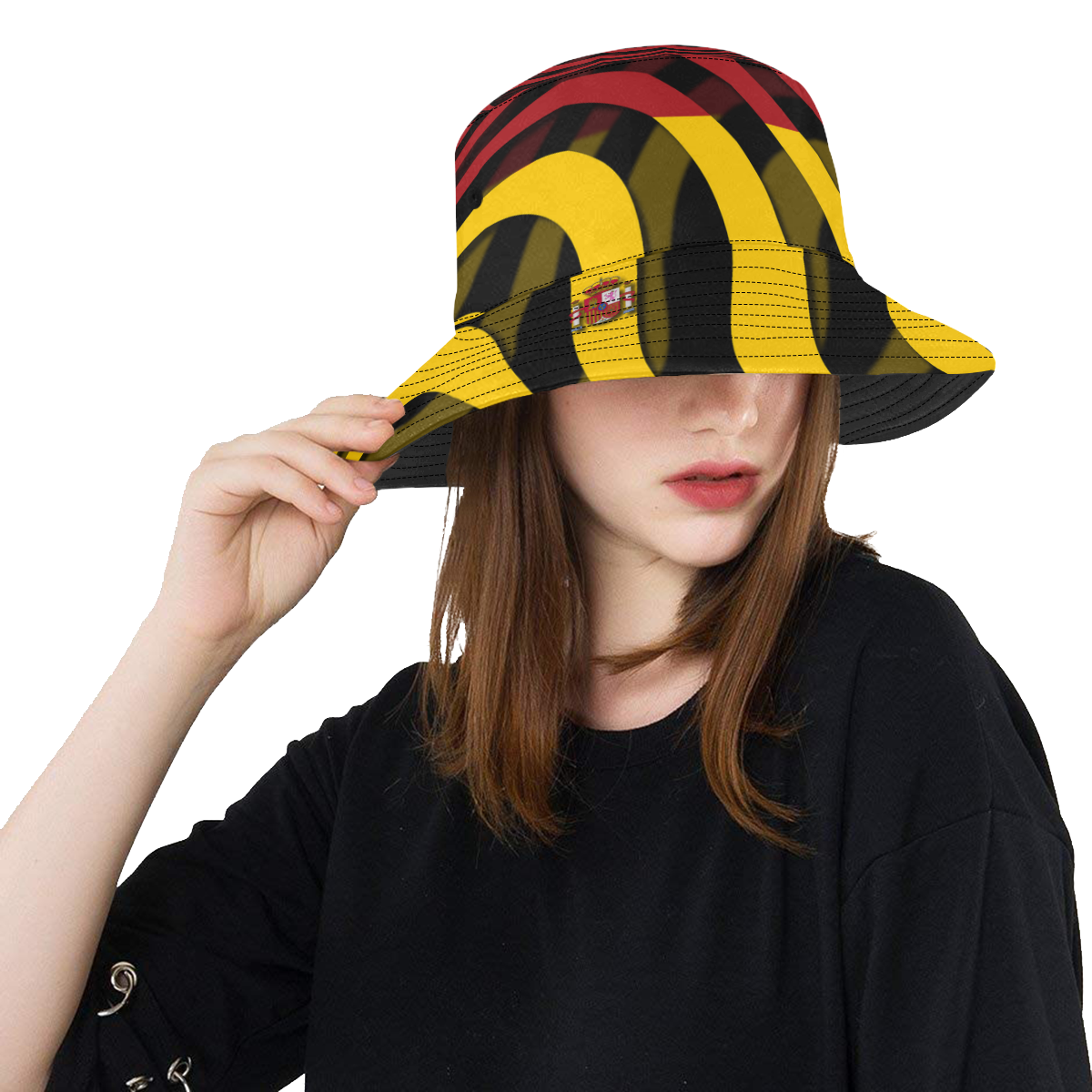 The Flag of Spain All Over Print Bucket Hat | ID: D3353067