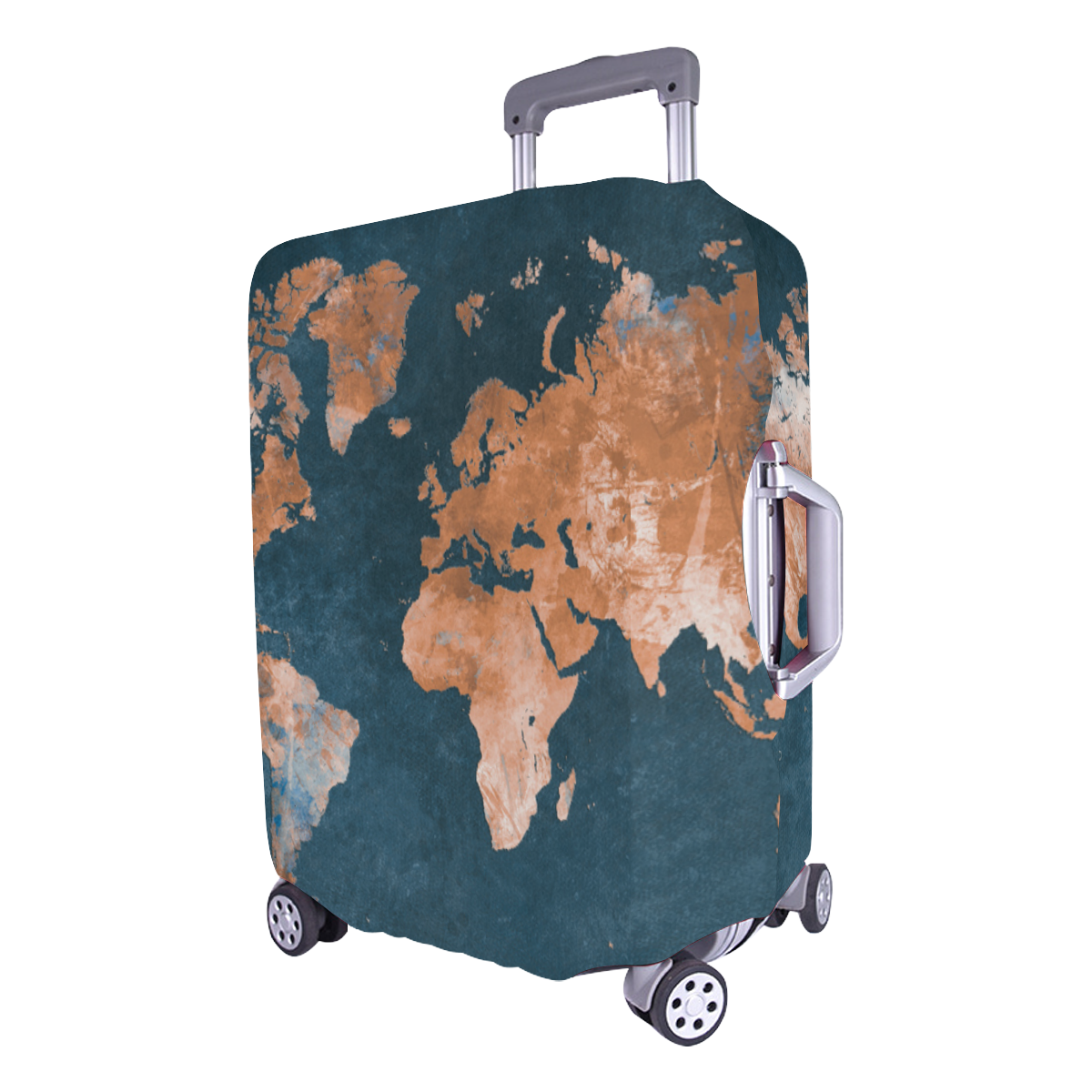 world map #map #worldmap Luggage Cover/Large 26"-28" | ID: D3750847