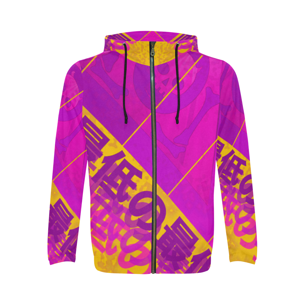 The Lowest of Low Japanese Banner All Over Print Full Zip Hoodie for ...