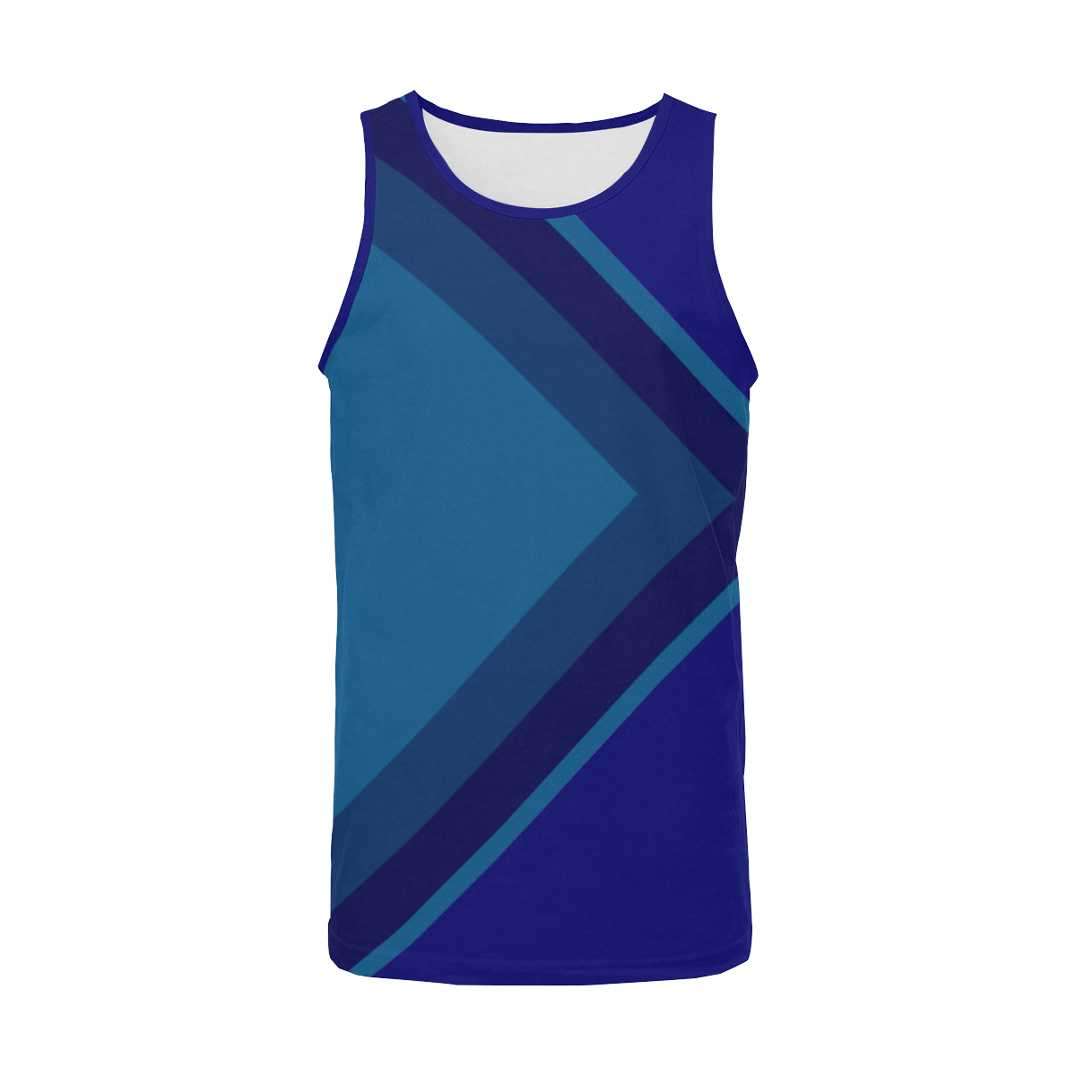 Classic Blue Layers on Dark Blue Men's All Over Print Tank Top (Model ...