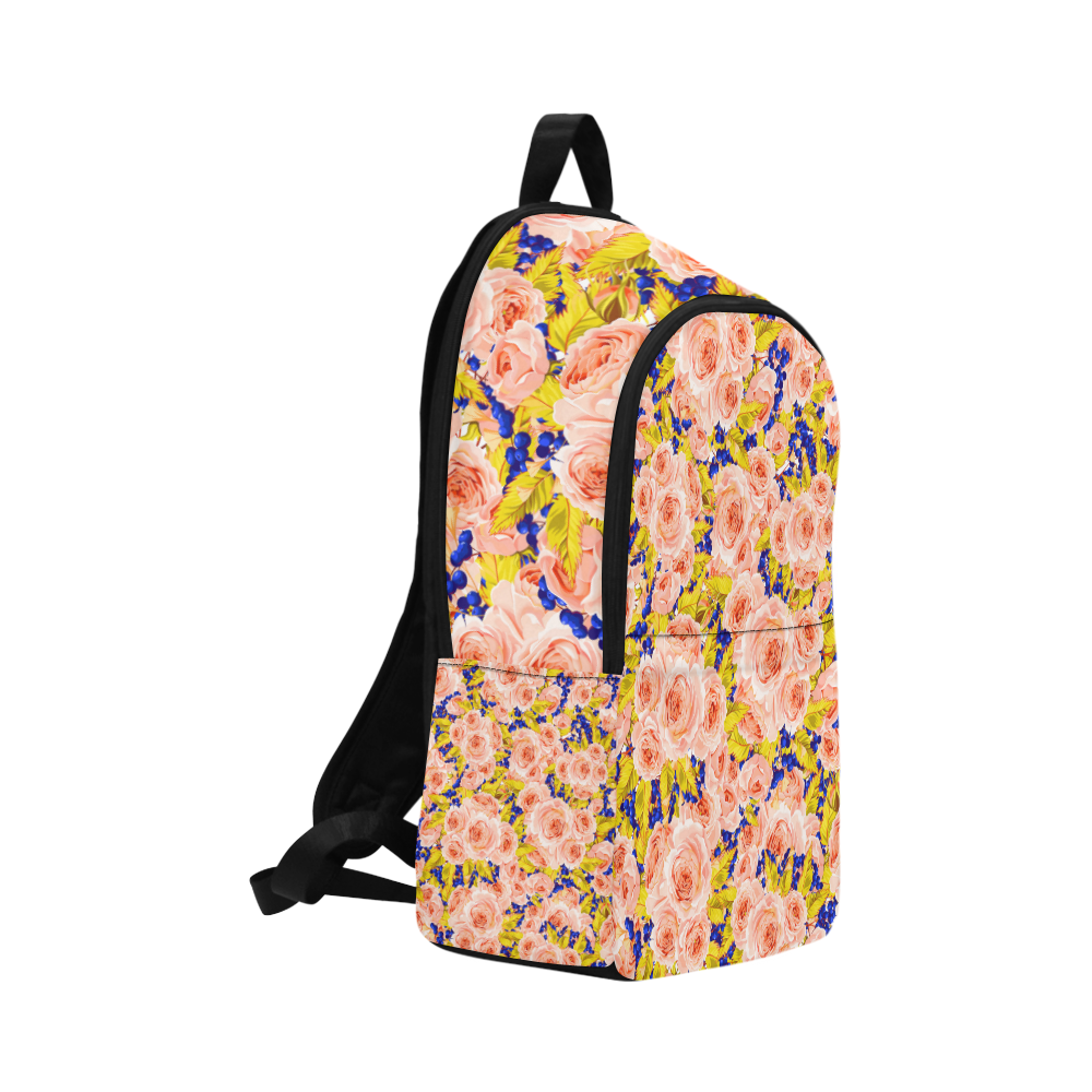 Rose Flower Fabric Backpack for Adult (Model 1659) | ID: D3009885