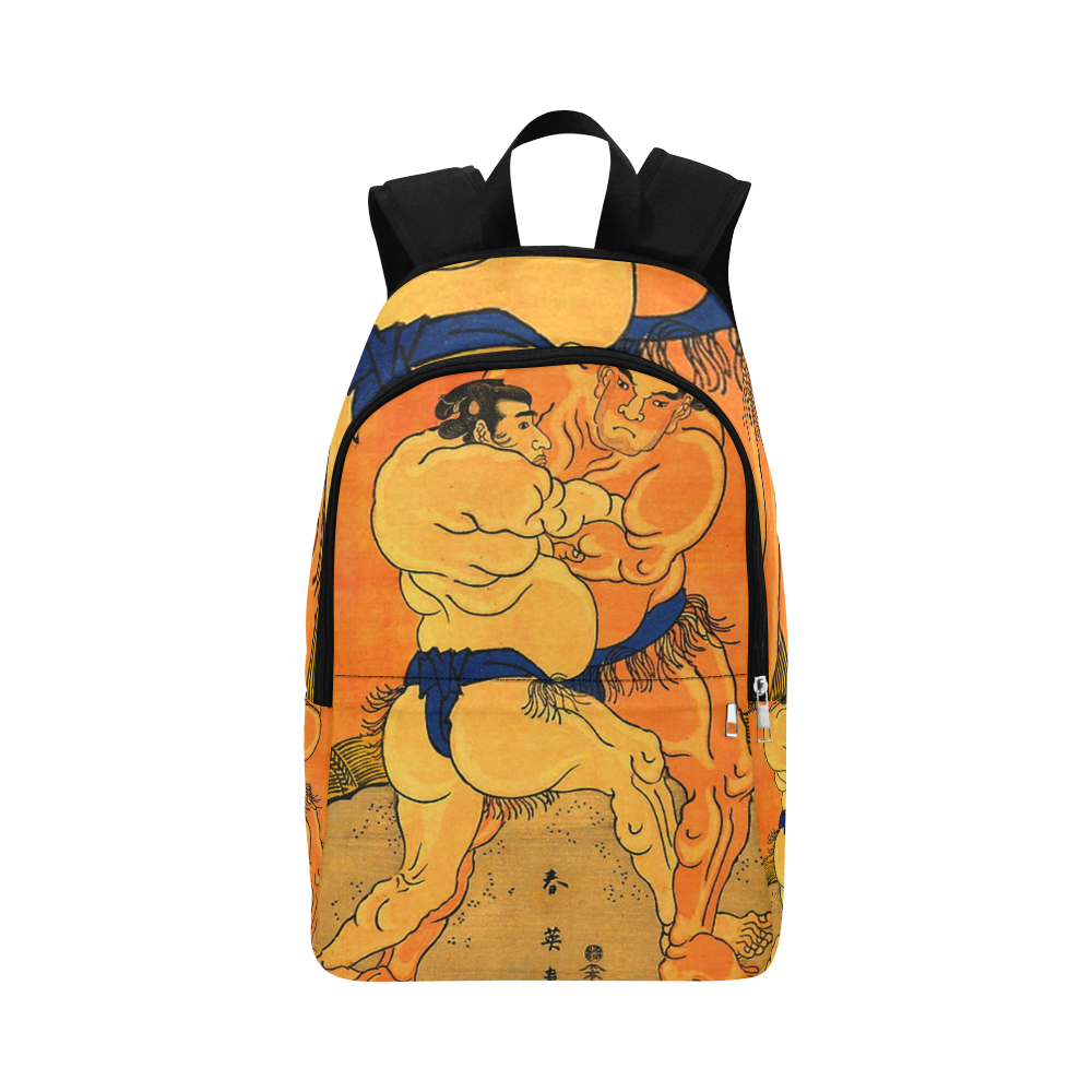 Two sumo wrestlers Fabric Backpack for Adult (Model 1659) | ID: D3145328