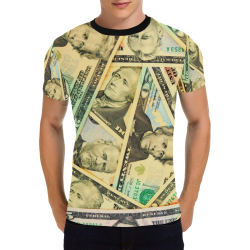 DOLLAR SIGNS 2 Men's All Over Print T-Shirt with Chest Pocket (Model ...