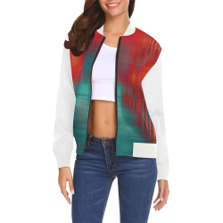 abstract lines All Over Print Bomber Jacket for Women (Model H19) | ID ...