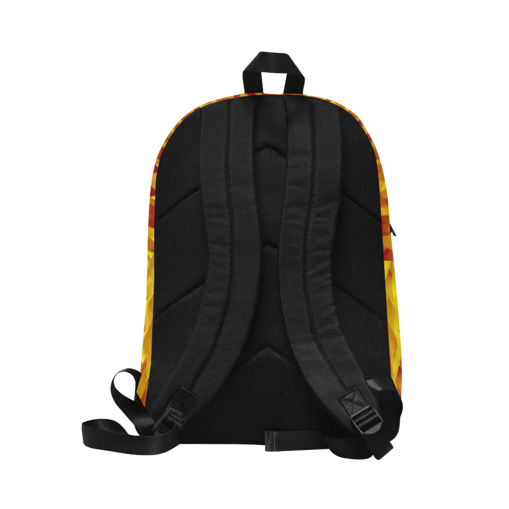 Hot Fire and Flames Illustration Unisex Classic Backpack (Model 1673 ...