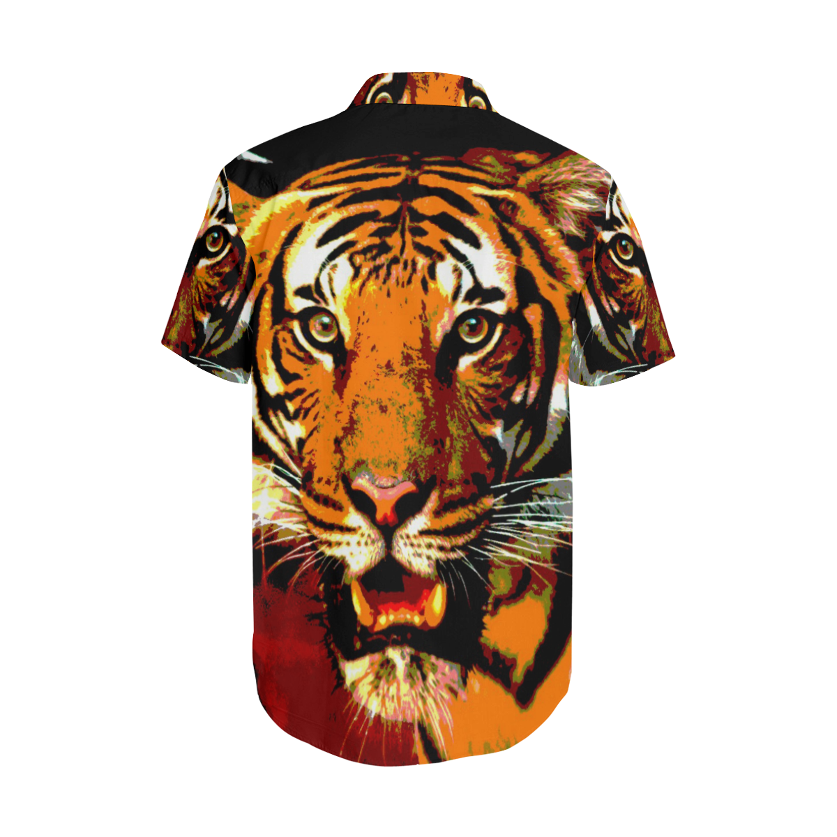 TIGER 14 Men's Short Sleeve Shirt with Lapel Collar (Model T54) | ID ...