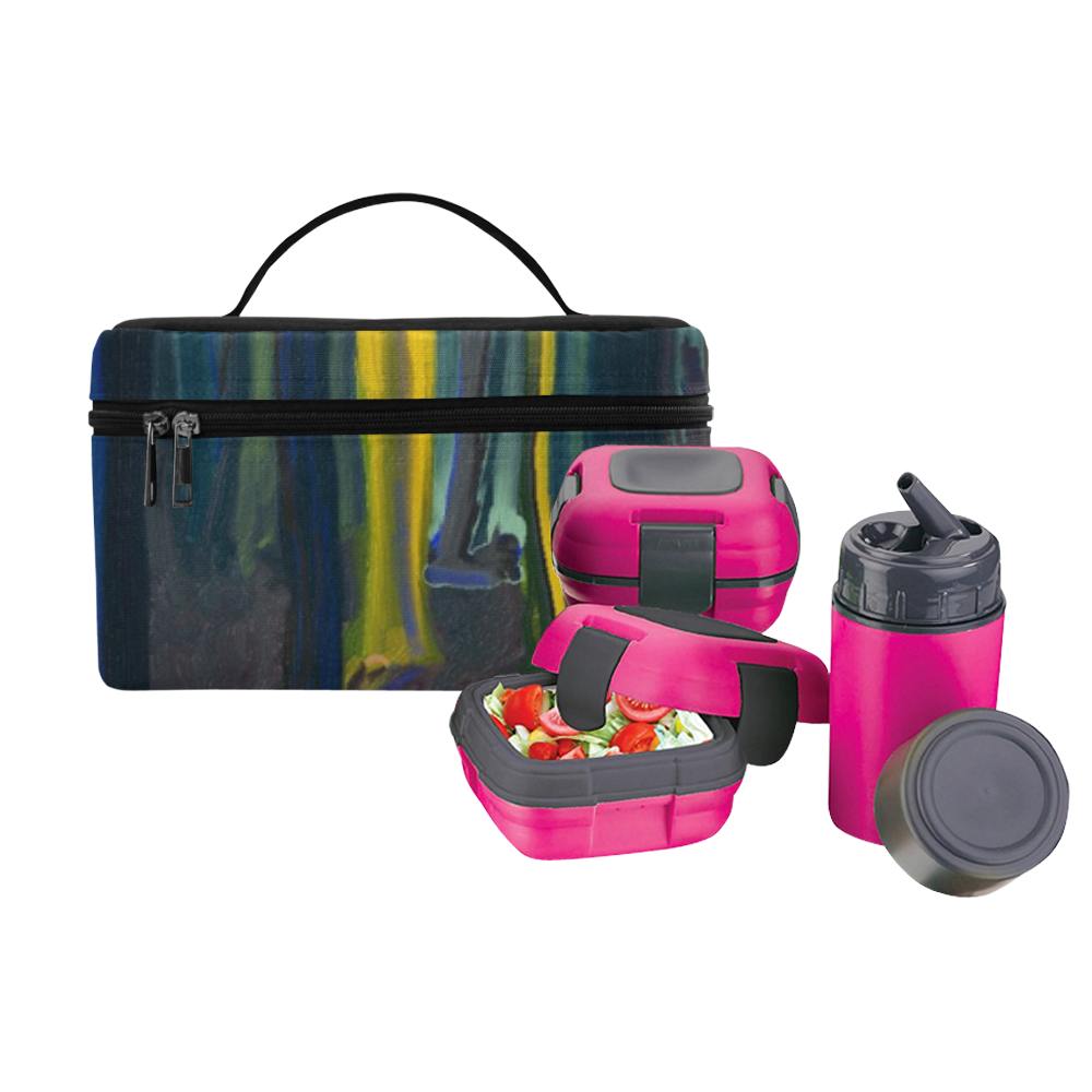 Stay Wild Yellow Moon Lunch Bag/Large (Model 1658) | ID: D2562419