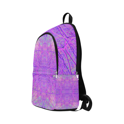 Hot Pink and Purple Abstract Branch Pattern Fabric Backpack for Adult ...