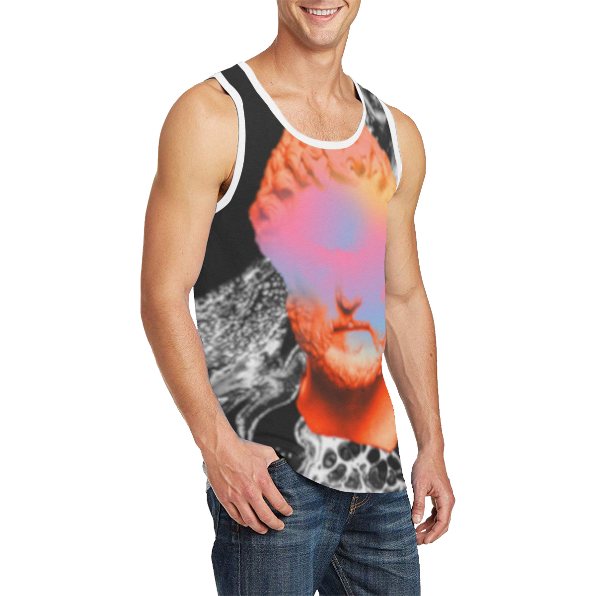 Zar Men's All Over Print Tank Top (Model T57) | ID: D3530818