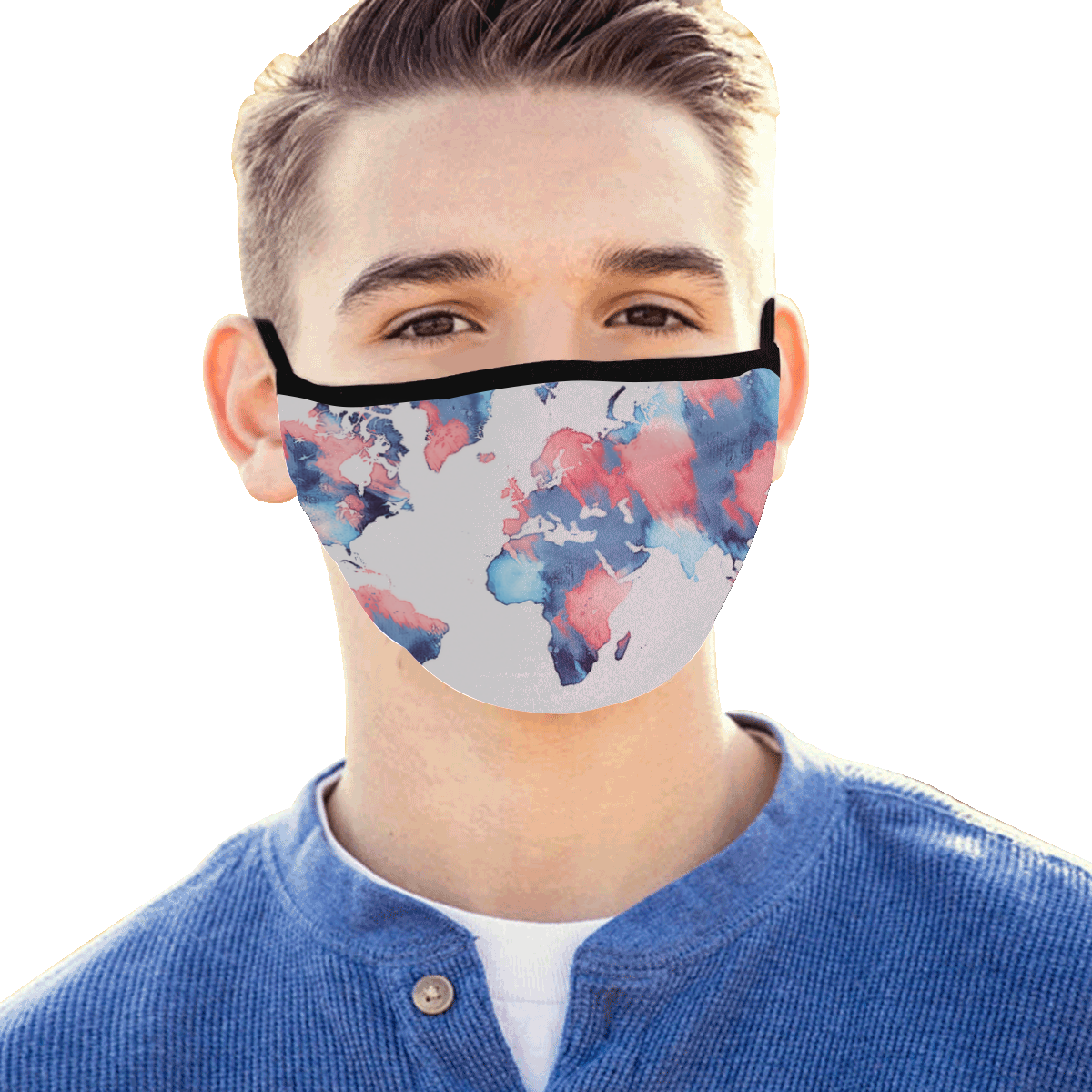world map #map #worldmap Mouth Mask (15 Filters Included) (Non-medical ...
