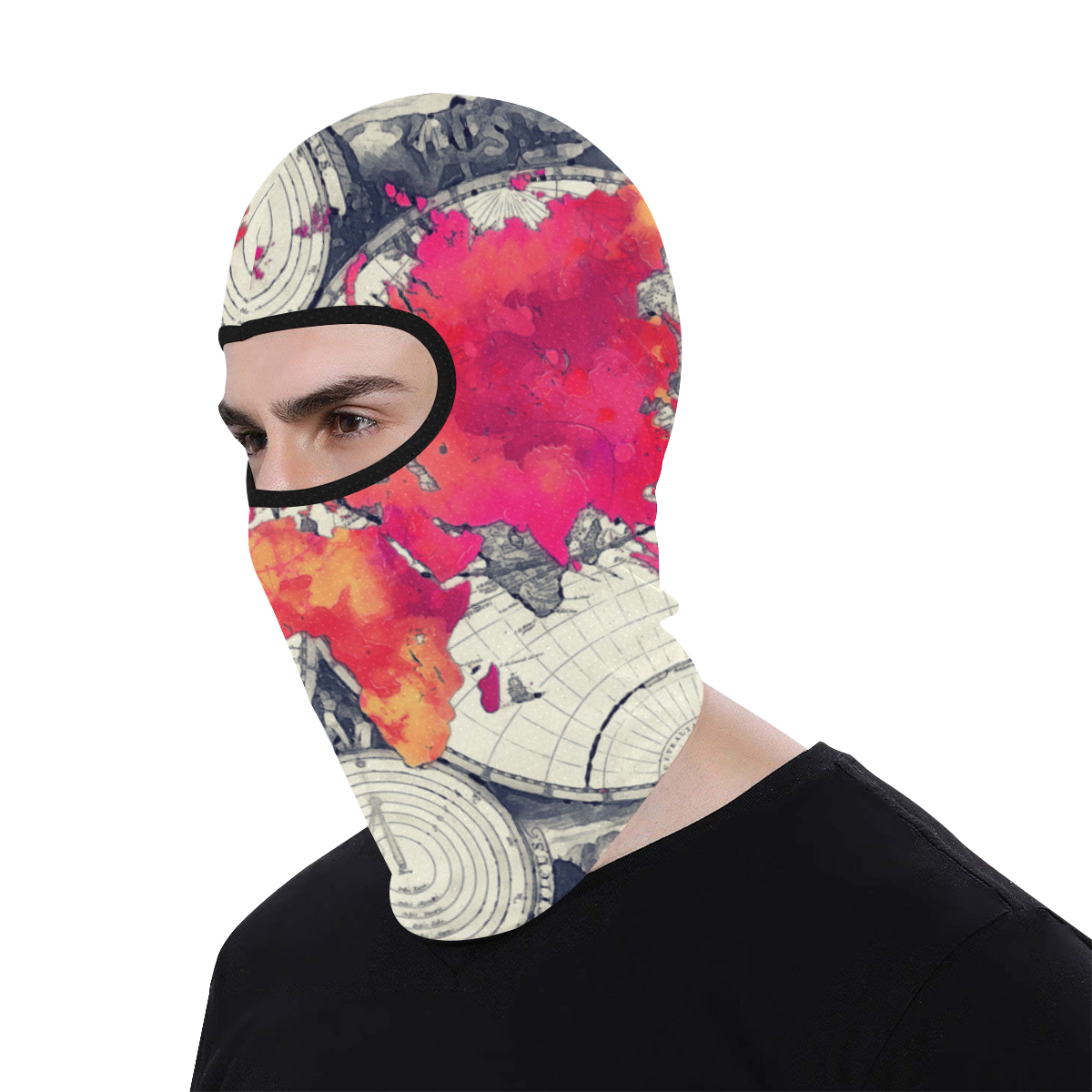 world map #map #worldmap All Over Print Balaclava | ID: D5049090