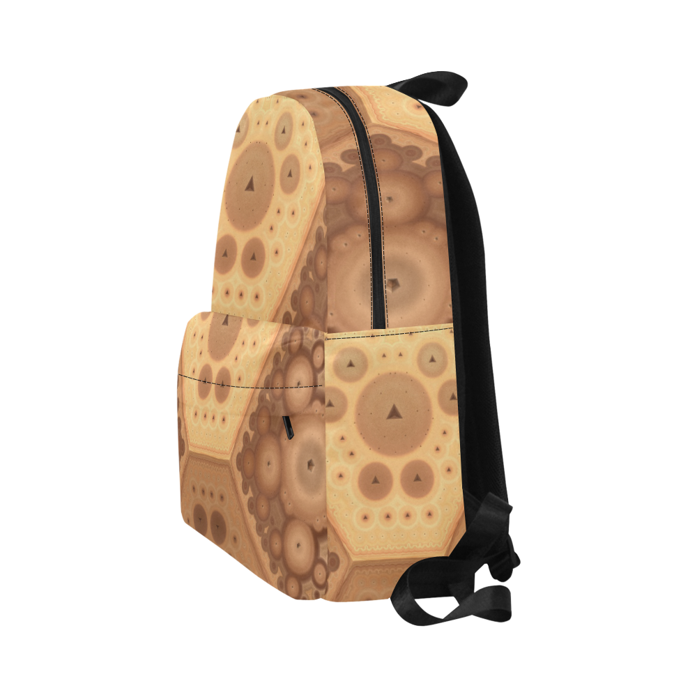 3-D Fractal in Earth Tones Unisex Classic Backpack (Model 1673) | ID ...