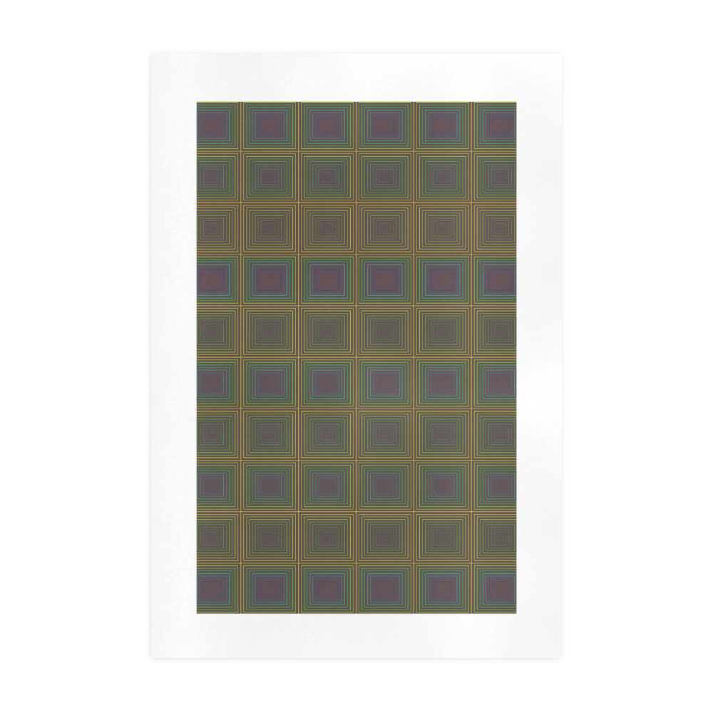 Pale purple golden multicolored multiple squares Art Print 19‘’x28 ...