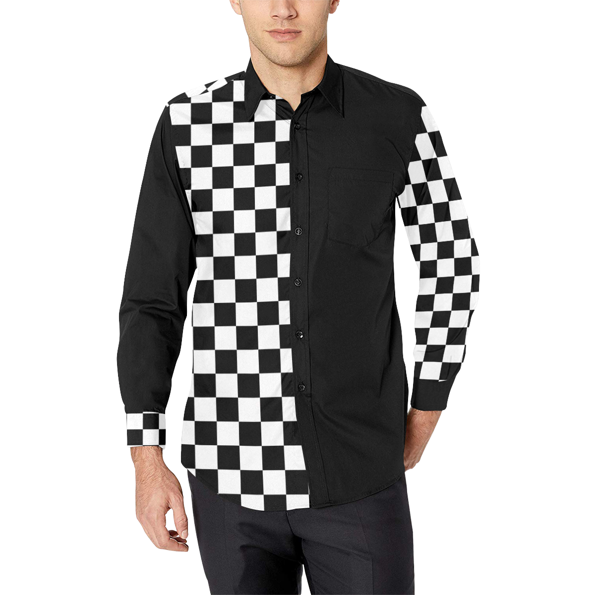 Ska Checkered Pattern by ArtformDesigns Men's All Over Print Casual ...