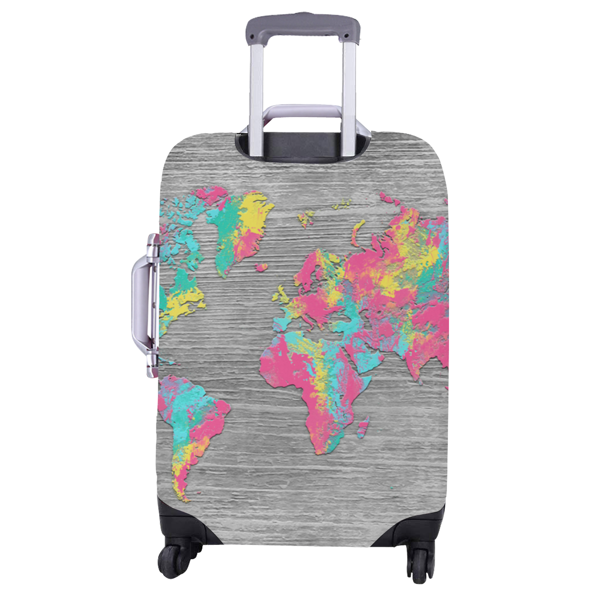 world map #map #worldmap Luggage Cover/Large 26"-28" | ID: D3750809