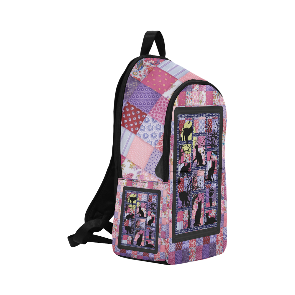 Cats in the Night Fabric Backpack for Adult (Model 1659) | ID: D3225412