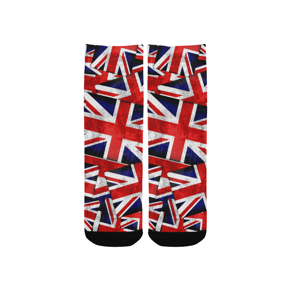 Union Jack British UK Flag Kids' Custom Socks | ID: D4504868
