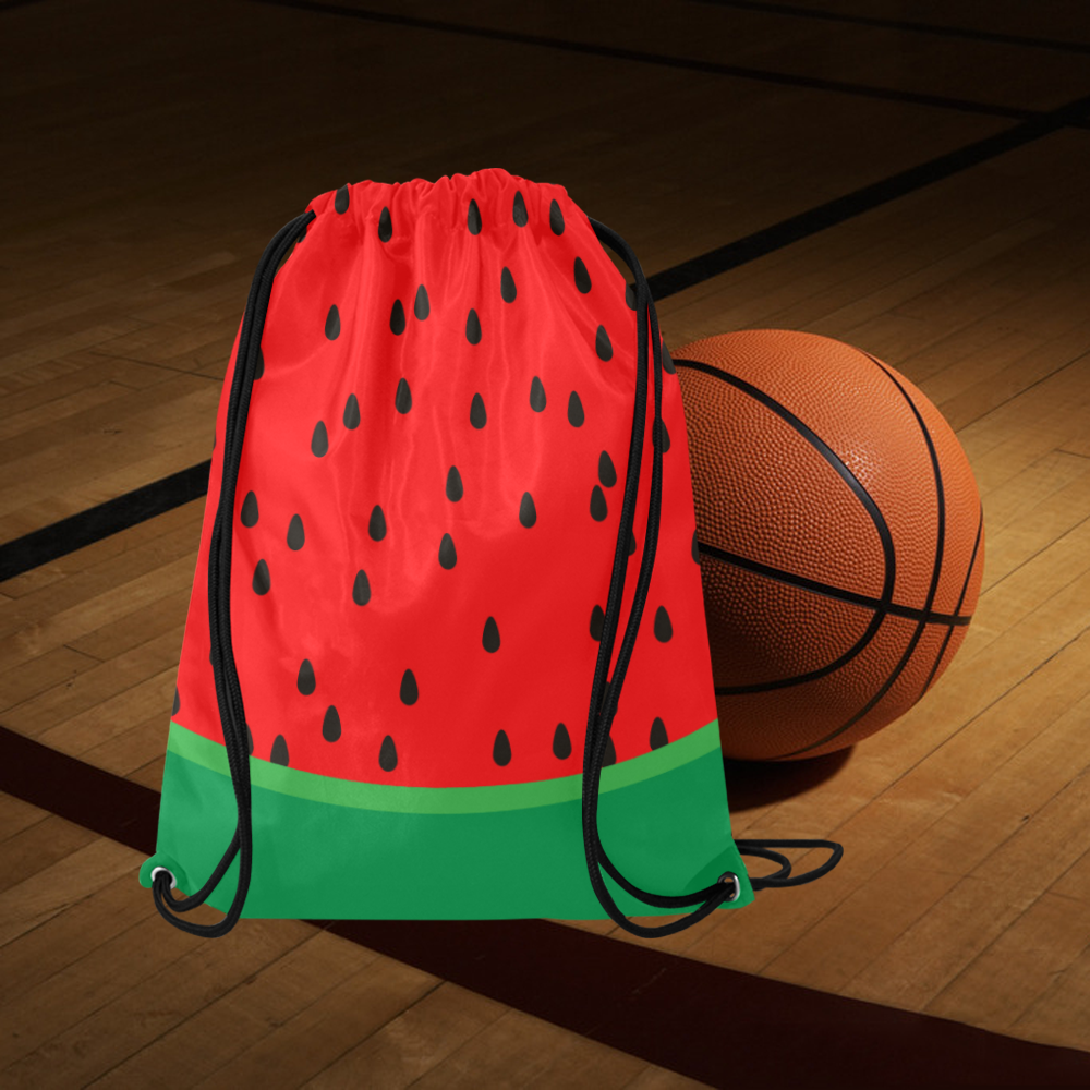 Watermelon Medium Drawstring Bag Model 1604 (Twin Sides) 13.8"(W) * 18. ...