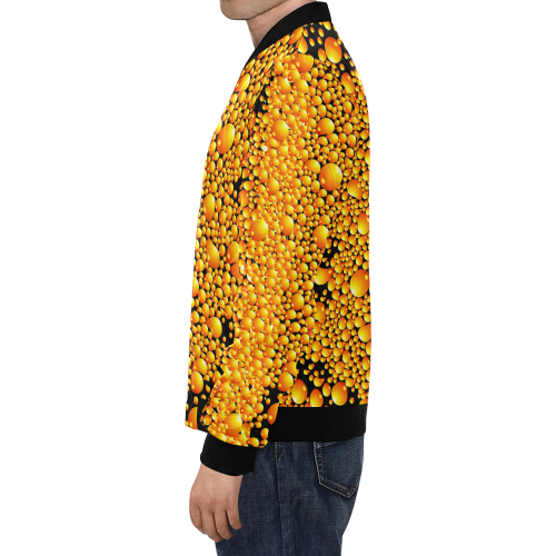 yellow bubble All Over Print Bomber Jacket for Men/Large Size (Model ...
