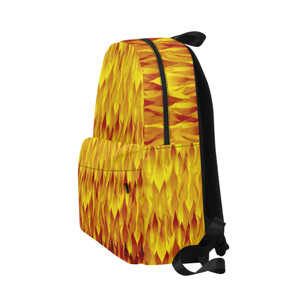 Hot Fire and Flames Illustration Unisex Classic Backpack (Model 1673 ...