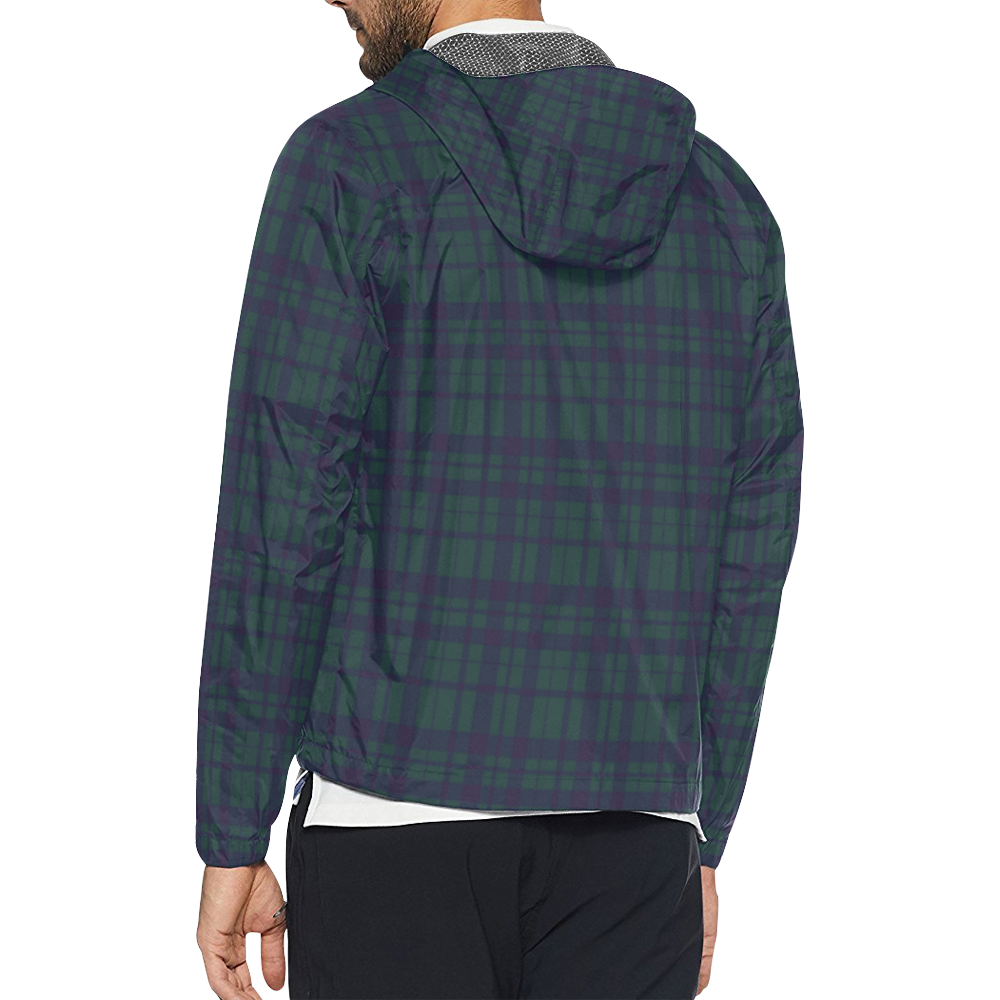 Green Plaid Rock Style Unisex All Over Print Windbreaker (Model H23 ...