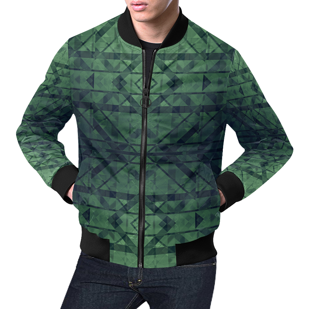 Sci-Fi Green Monster Geometric design All Over Print Bomber Jacket for ...