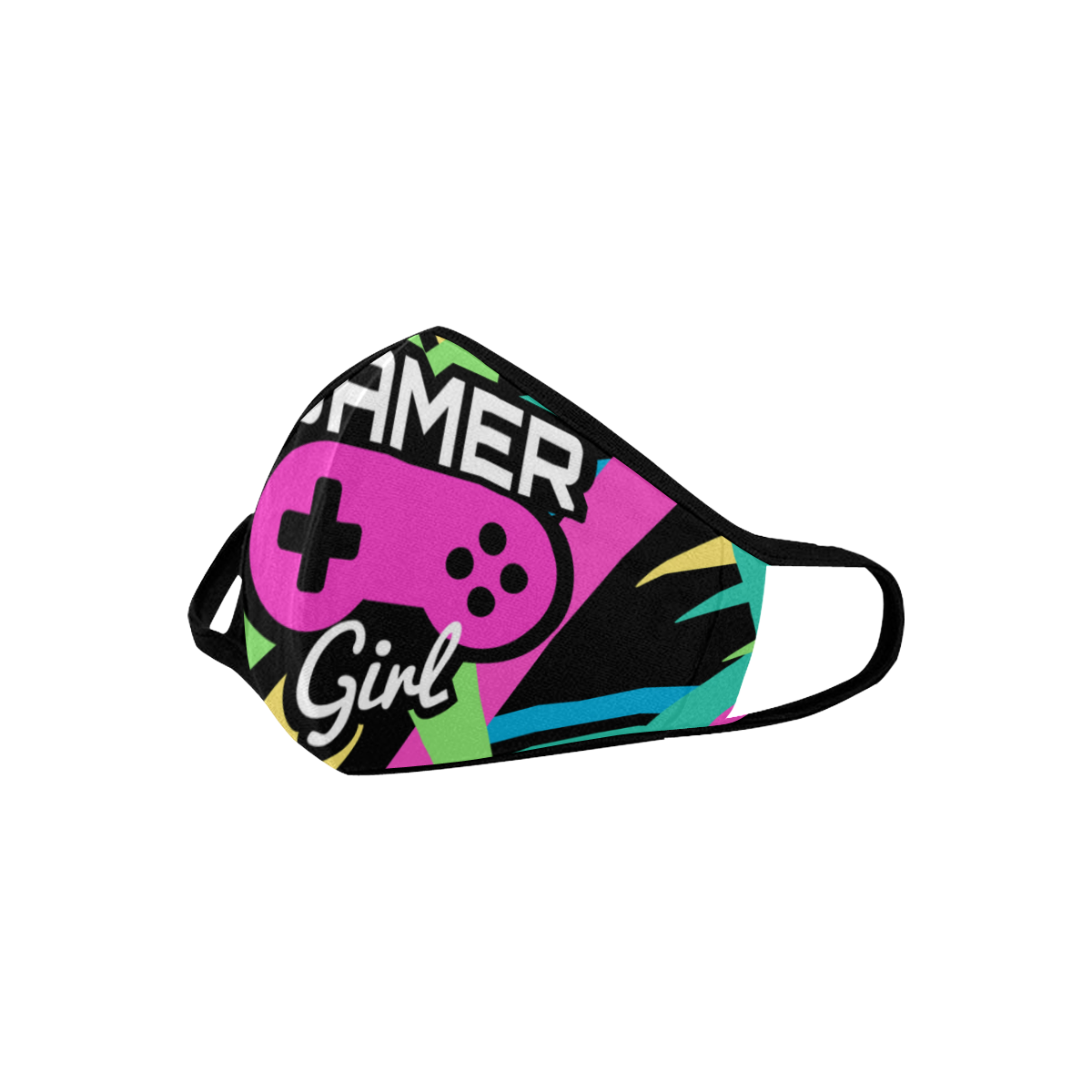 gamer girl neon Mouth Mask | ID: D4943299