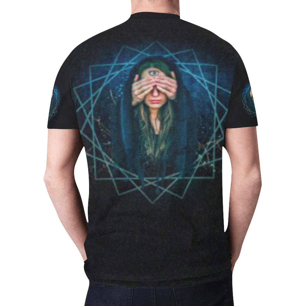 Gothic All Seeing Eye Witch Occult Underground Graphic Tee New All Over ...