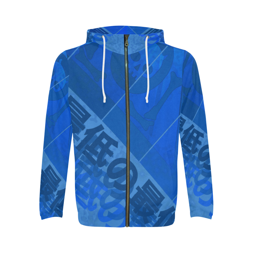 The Lowest of Low Japanese Banner All Over Print Full Zip Hoodie for ...