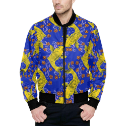 KOI FISH 5 All Over Print Quilted Bomber Jacket for Men (Model H33 ...
