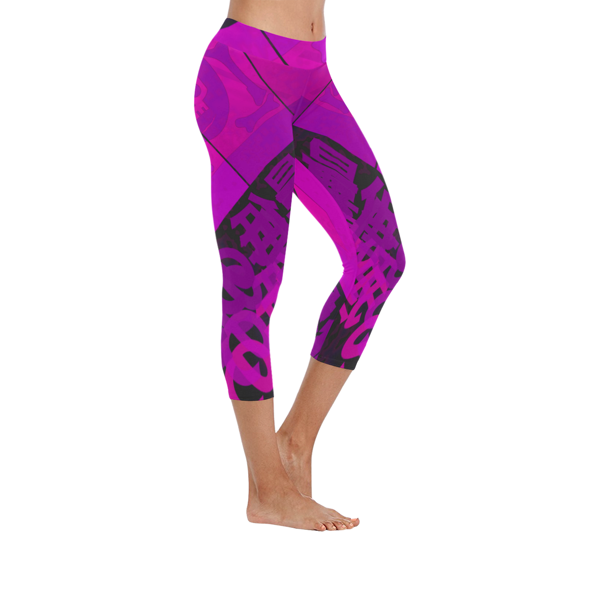 The Lowest of Low Japanese Banner Women's Low Rise Capri Leggings ...