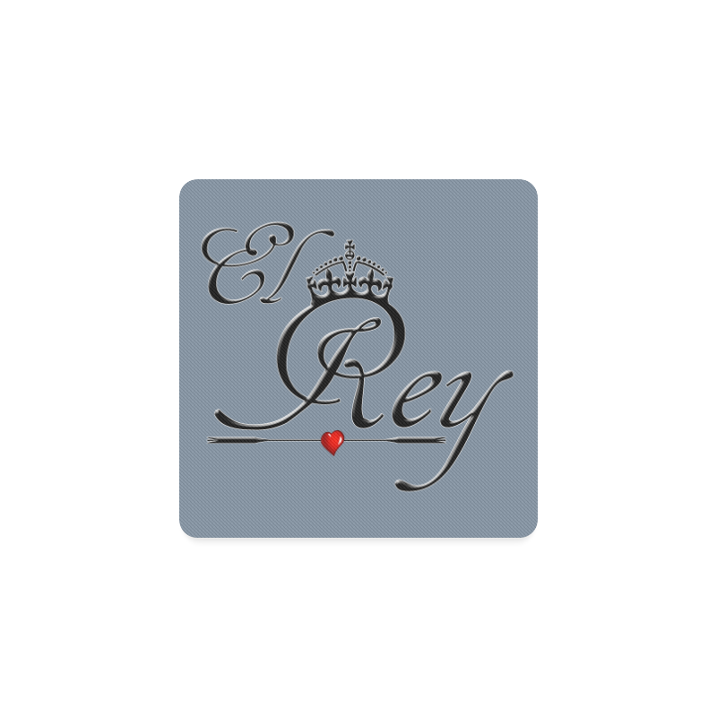 El Rey - The King / Silver Slate Square Coaster | ID: D5274594
