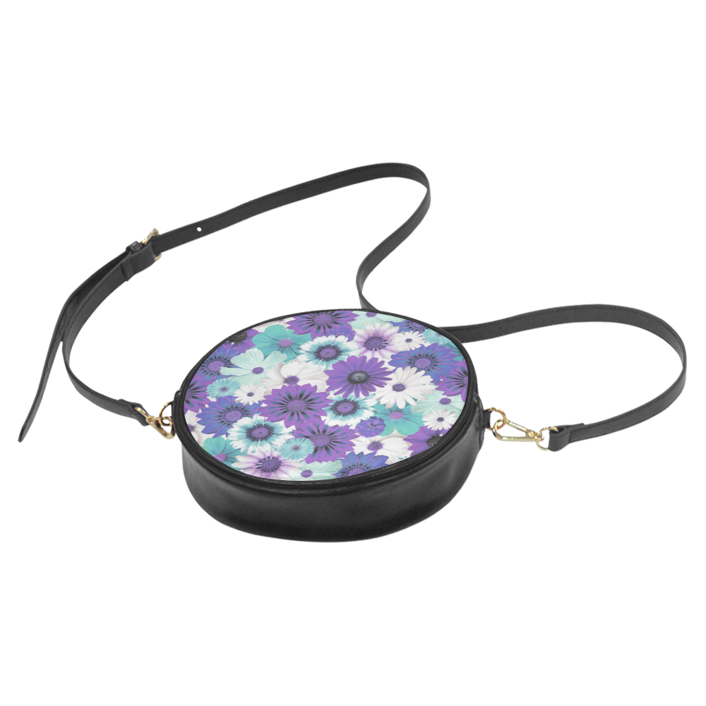 Spring Time Flowers 6 Round Sling Bag (Model 1647) | ID: D2388501