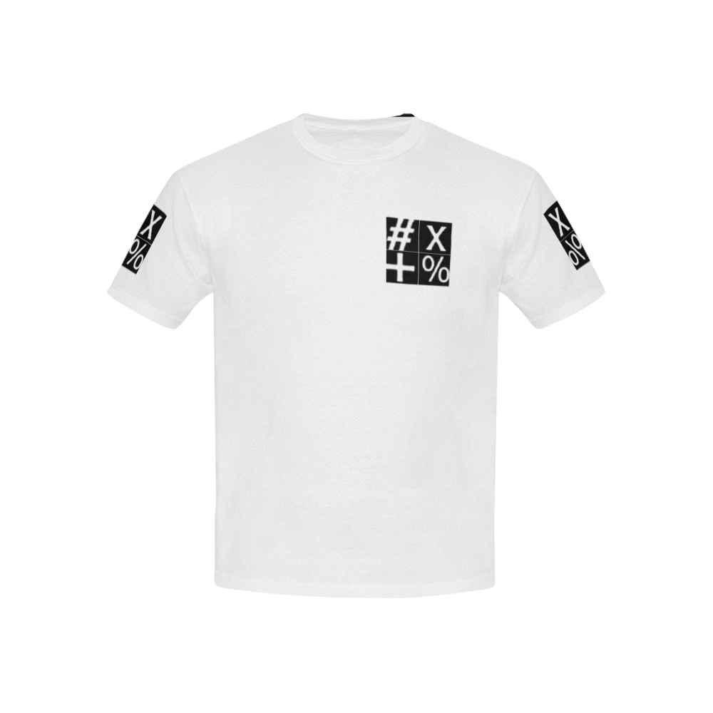 NUMBERS Collection Symbols LOGO White/Black Kids' All Over Print T ...