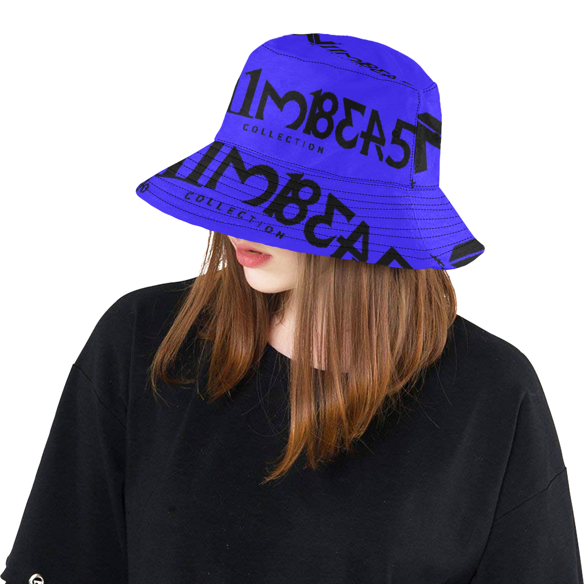 NUMBERS Collection LOGO Blueberry All Over Print Bucket Hat | ID: D3083032