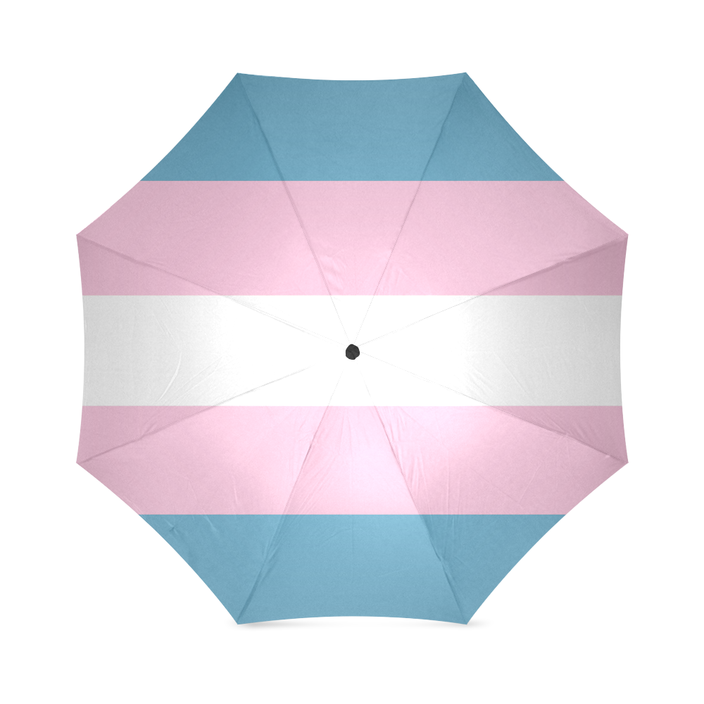Transgender Flag Foldable Umbrella (Model U01) | ID: D2692034