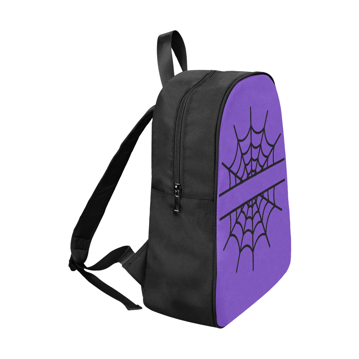 Spiderweb Purple Fabric School Backpack (Model 1682) (Large) | ID: D3808229