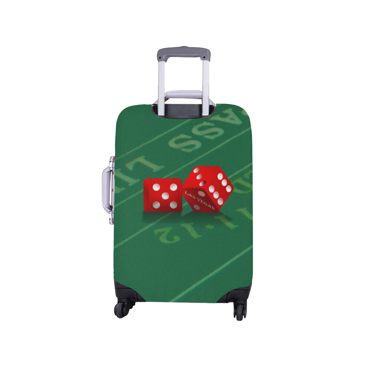 Las Vegas Dice on Craps Table Luggage Cover/Small 18"-21" | ID: D3468796