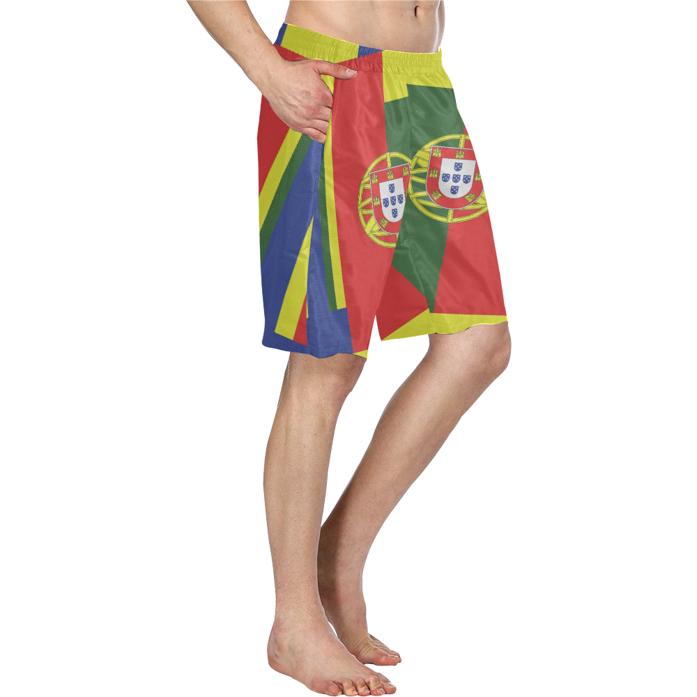 PORTUGAL ABSTRACT Men's Swim Trunk (Model L21) | ID: D2977689