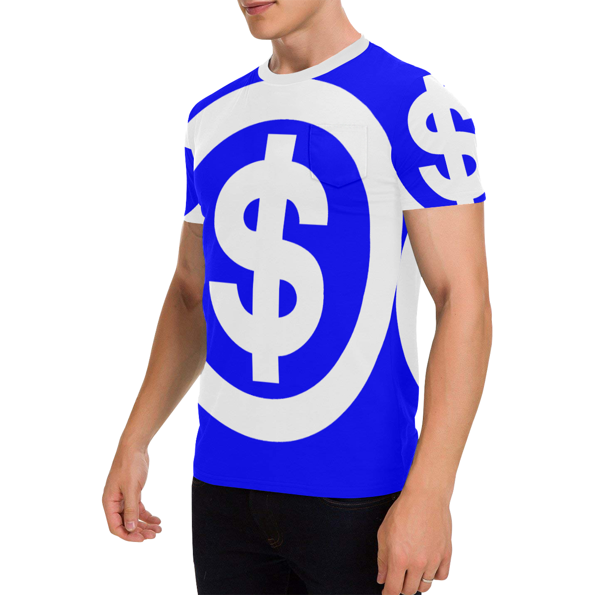 DOLLAR SIGNS 2 Men's All Over Print T-Shirt with Chest Pocket (Model ...