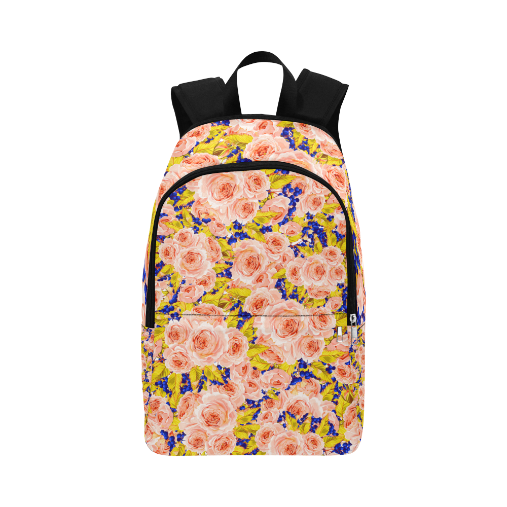 Rose Flower Fabric Backpack for Adult (Model 1659) | ID: D3009885