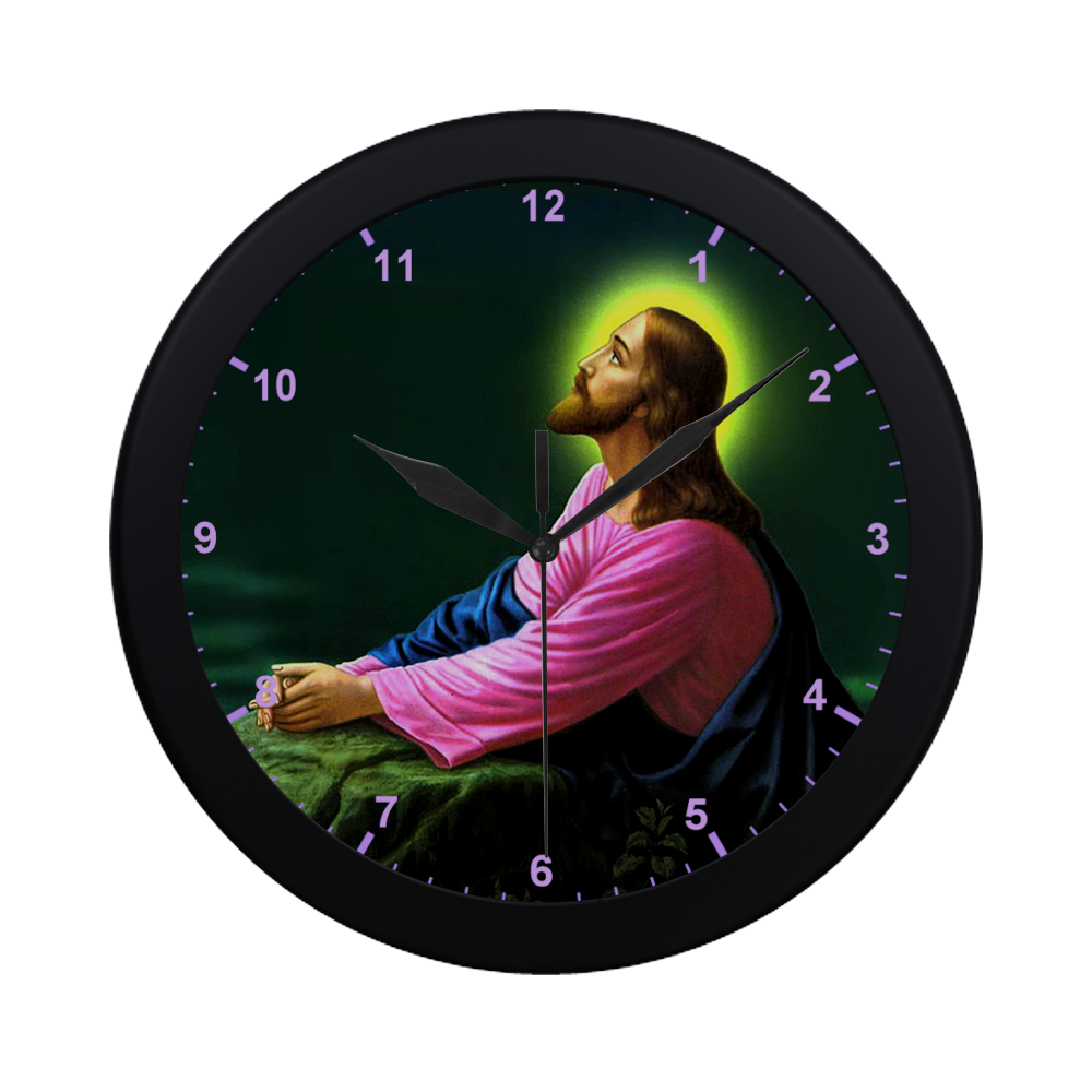 Jesus Christ Circular Plastic Wall clock | ID: D3581543